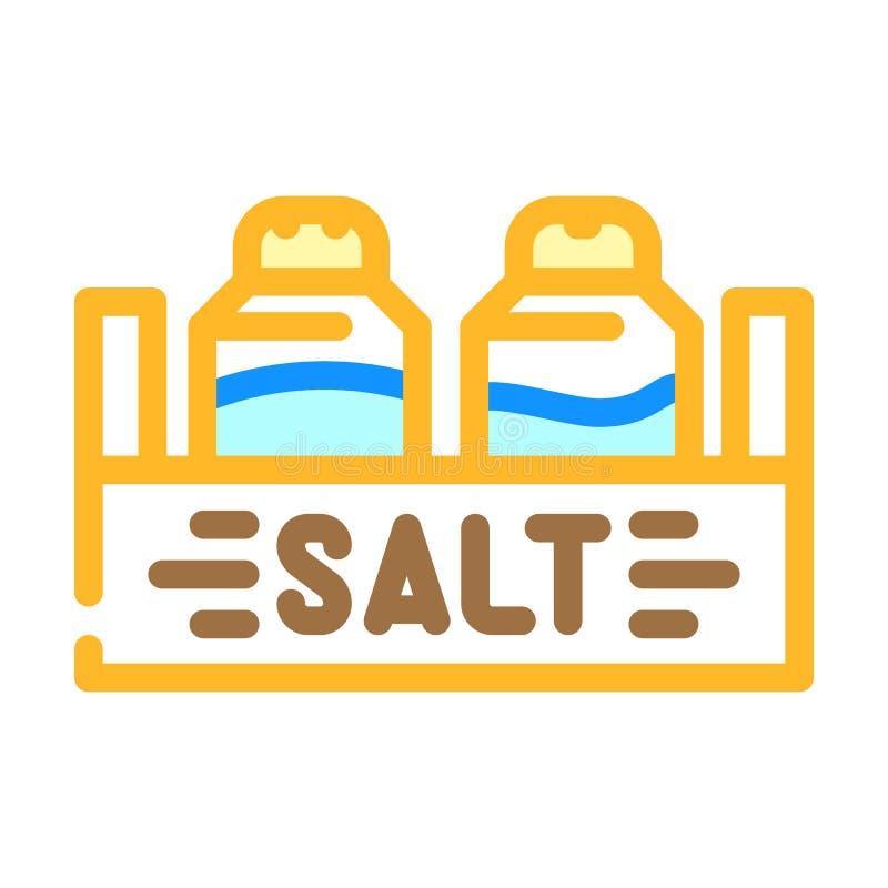 Table Salt Color Icon Vector Illustration Stock Vector - Illustration ...