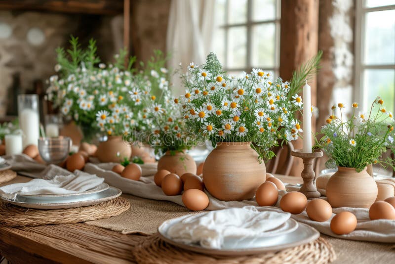 A Table Scape of Wildflowers and Eggs, a Spring Celebration Awaits ...