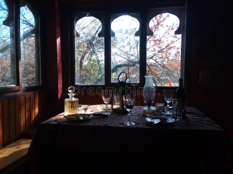 On the table stock photo. Image of table, river, drinks - 86035698