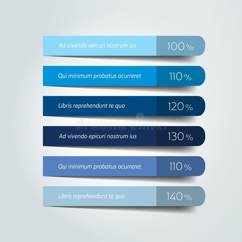 Table, Schedule Design Template with 5 Row. Vector Banner Stock Vector ...