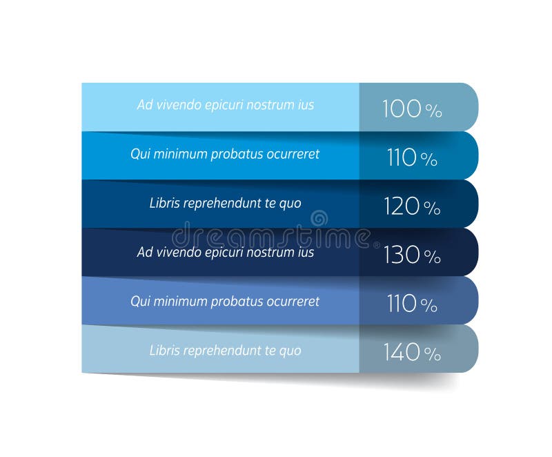 Table, Schedule Design Template with 5 Row. Vector Banner Stock Vector ...