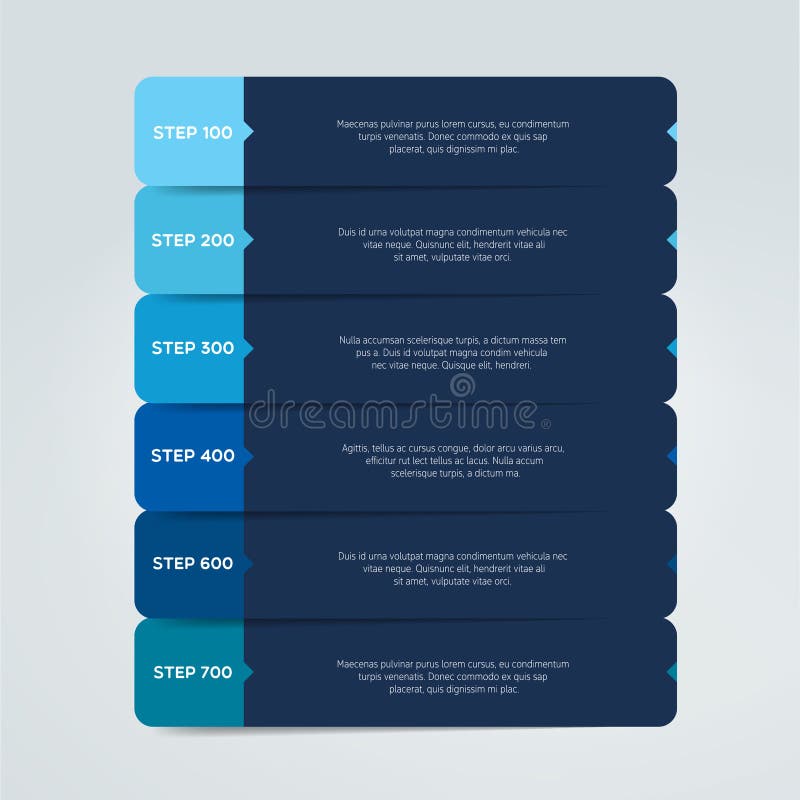 Table, Schedule Design Template with 7 Row. Vector Banner Stock Vector ...
