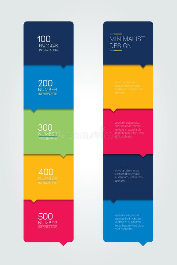 Table, Schedule, Tab in Minimalistic Style. Infographic Stock Vector ...
