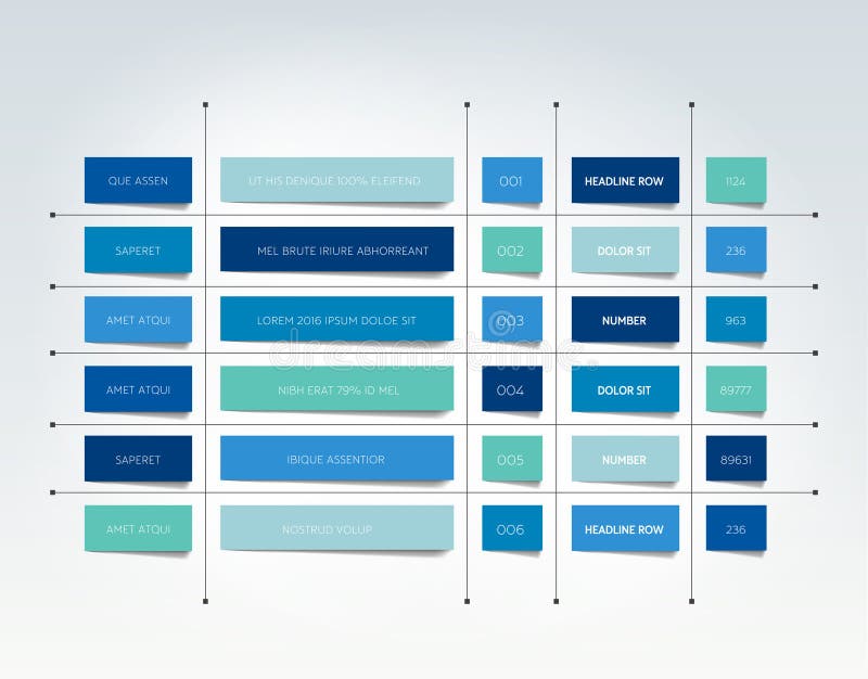 Table, Schedule, Tab, Planner, Infographic Design Template. Stock ...