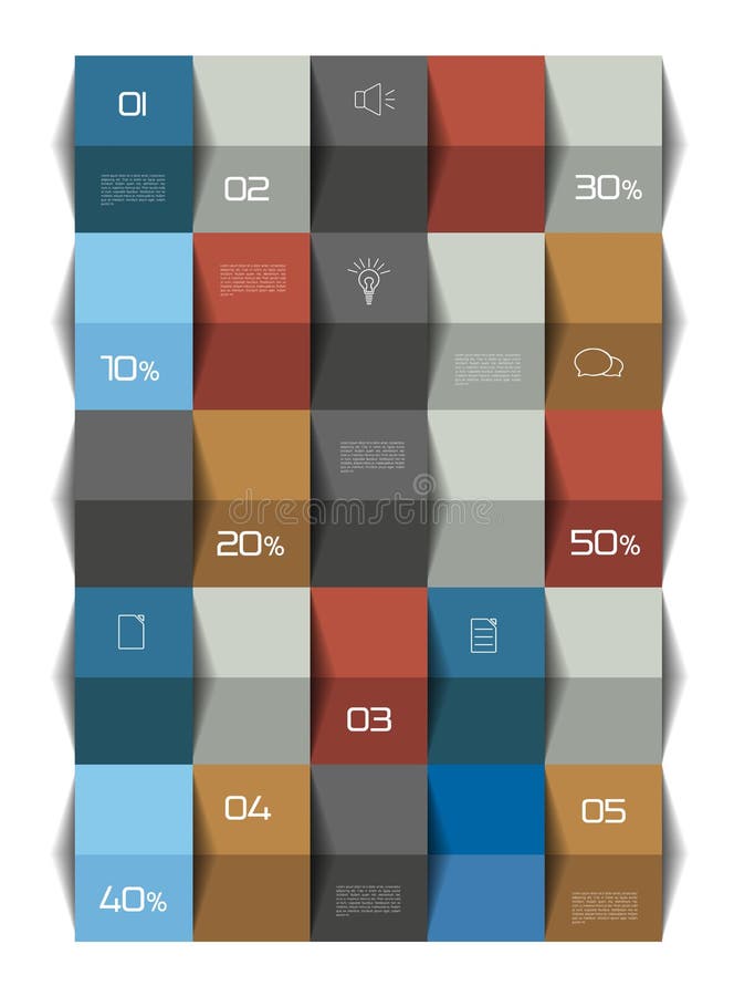 Table, Schedule Template. 3D Business Design Stock Vector ...
