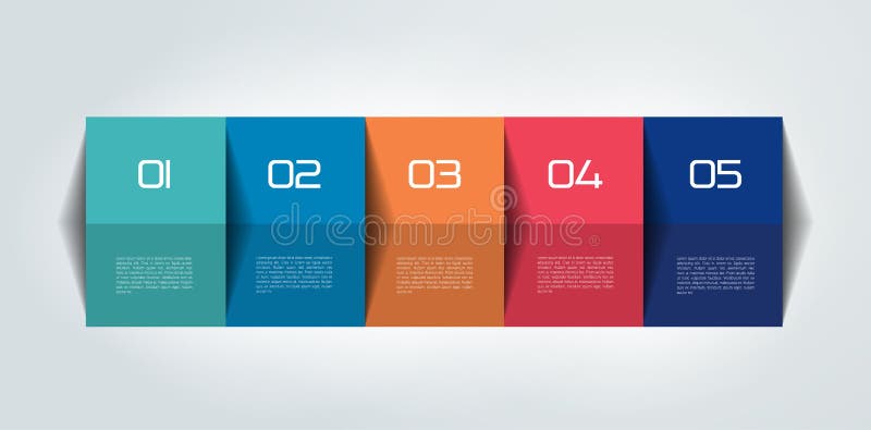 Timeline Paper Concept. Infographic. Stock Vector - Illustration of ...