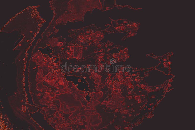 Circular Graphic Abstract Background in Red and Black Stock ...