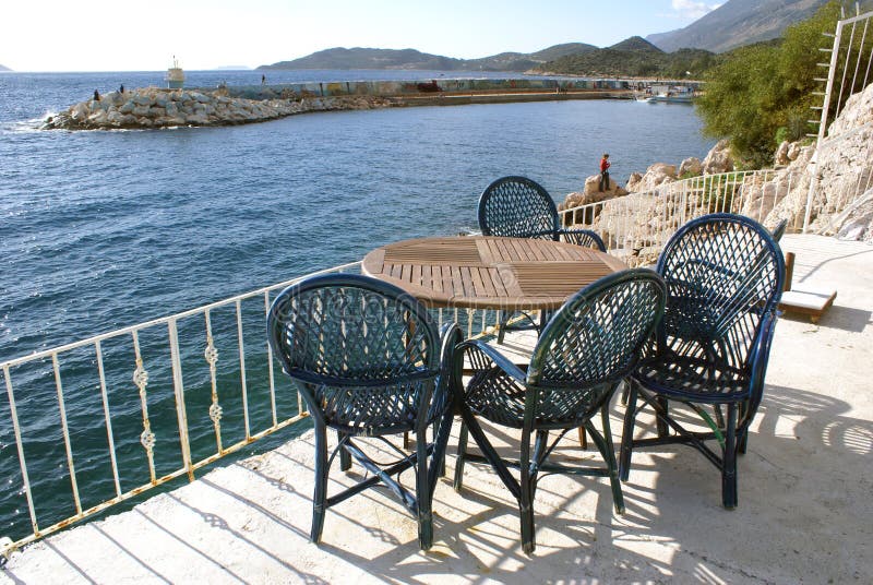 Table and sea stock image. Image of sand, table, scenics - 8517051