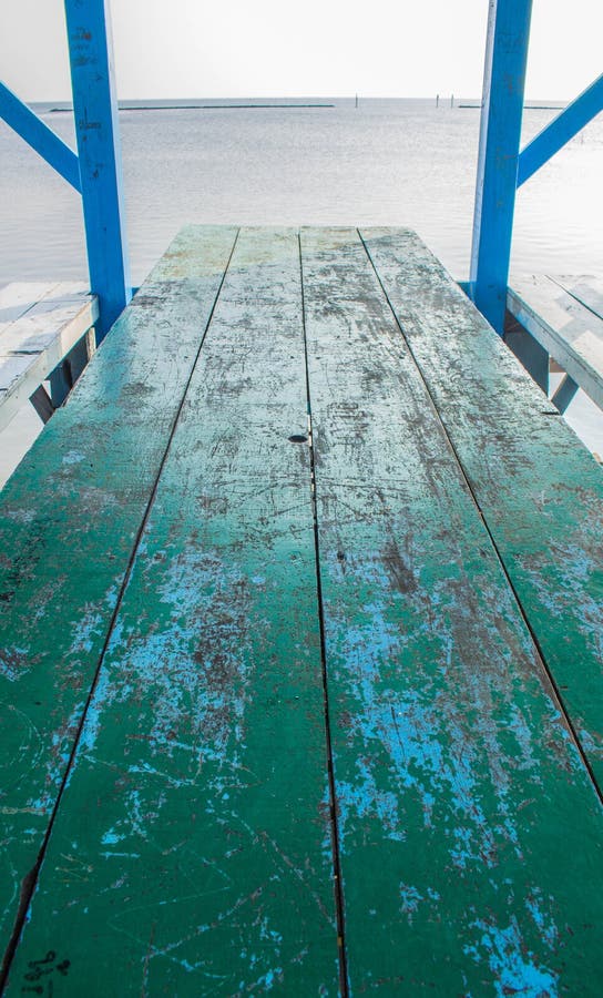 Table at the sea. stock photo. Image of summer, structure - 48051096