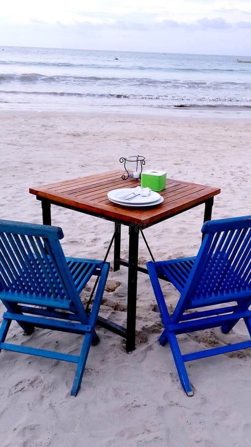 Table seaside vintage stock photo. Image of summer, resort - 42218166