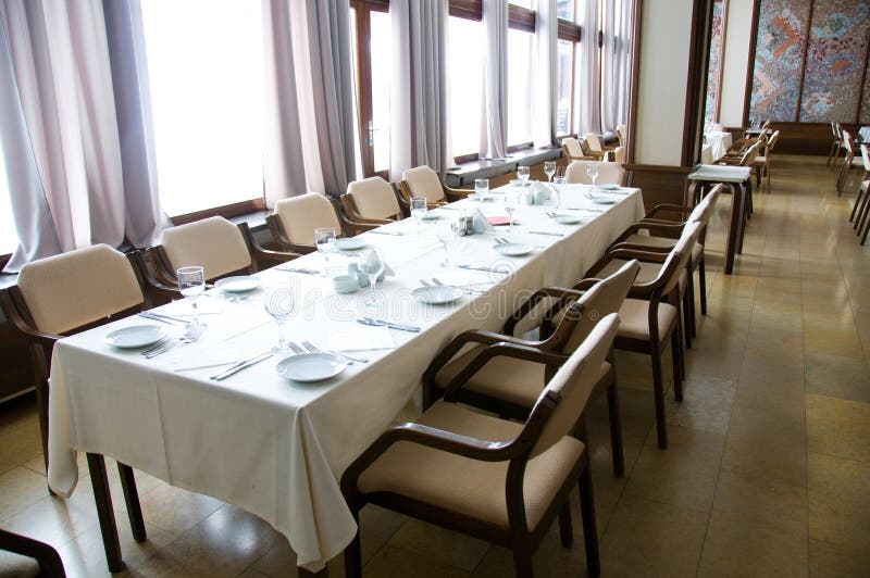 Table served stock photo. Image of dish, formal, lunch - 9752048