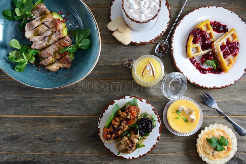 Table served stock image. Image of placard, delicious - 179312821