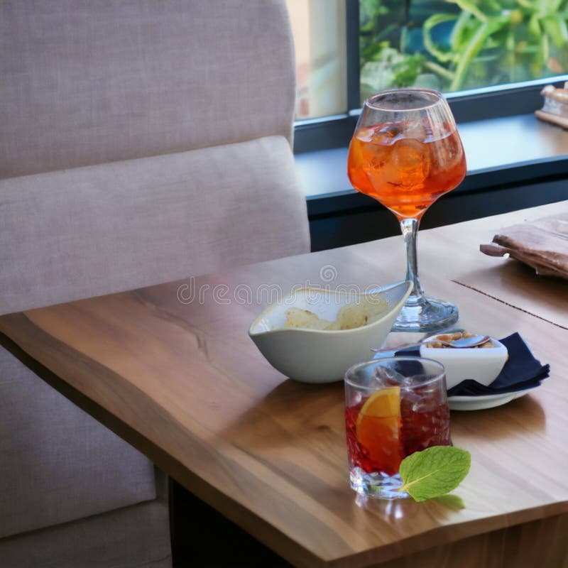 Table Service Aperitif with Olives and Chips- Stock Image - Image of ...