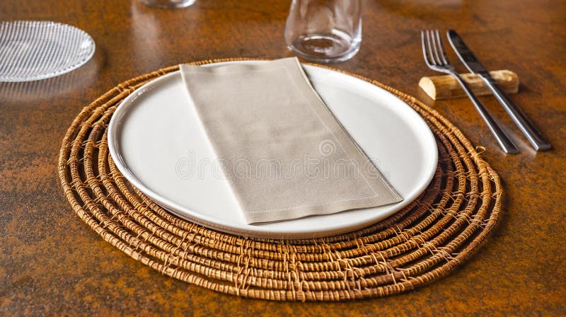 Table Service stock photo. Image of lunch, group, wood - 310221590