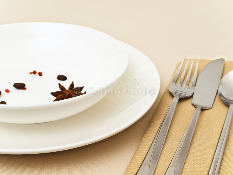 Table serving stock image. Image of cord, cuisine, coffee - 12078333