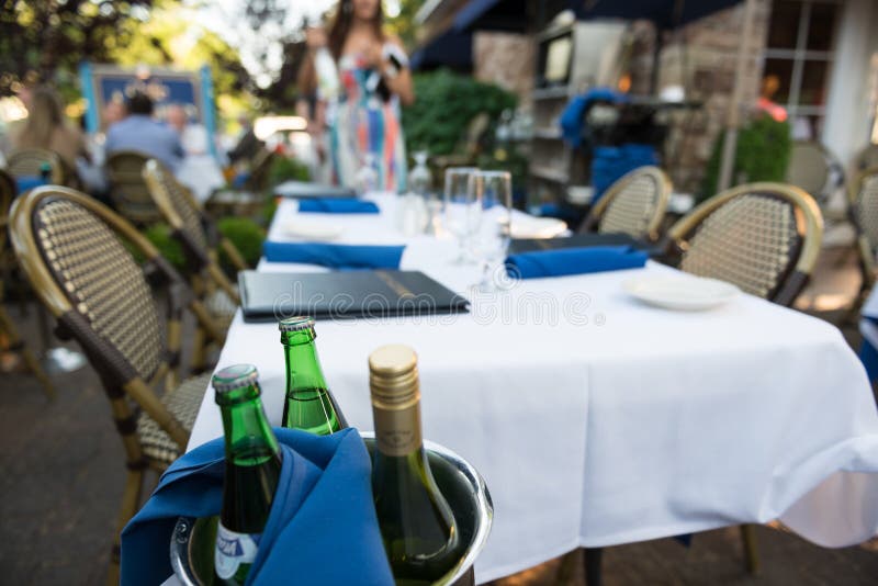 The Table is Set stock image. Image of menu, table, tablecloth - 25391677