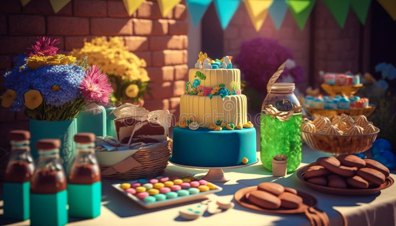 A Table Set with All the Essentials for the Ultimate Birthday ...