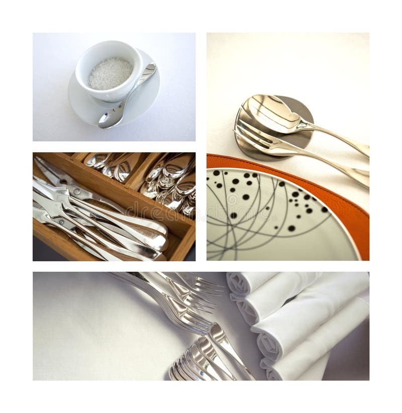Table set and cutlery stock photo. Image of dining, silverware - 21596936