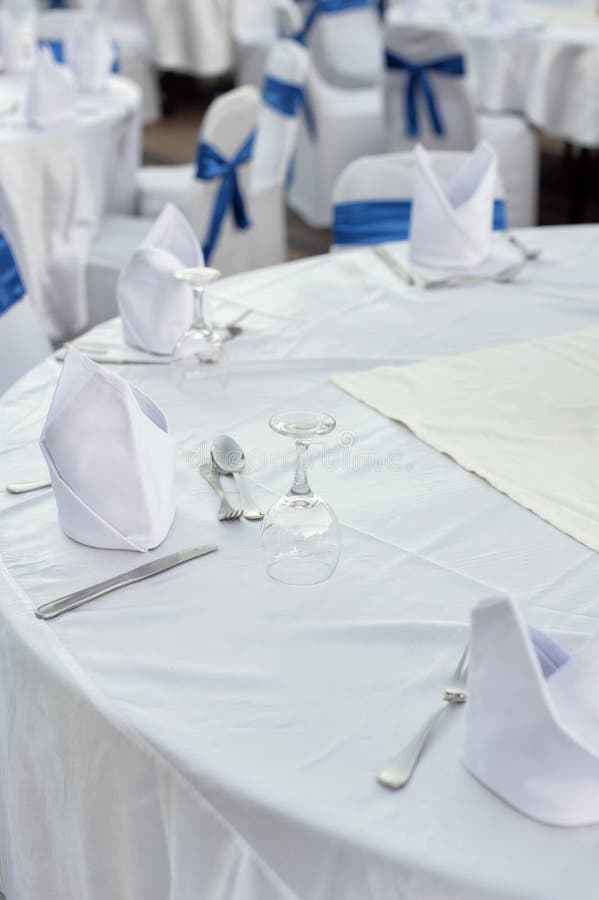 Table Set for Dinner at the Hotel Stock Image - Image of hotel, dining ...