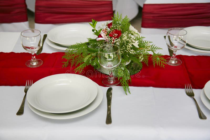 Table Set for an Event Party or Wedding Stock Image - Image of banquet ...