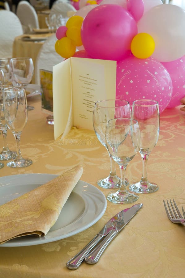 Table Set for an Event Party. Stock Image - Image of elegance, bridal ...