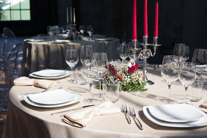 Table set for feast stock image. Image of marriage, ceremony - 88223209