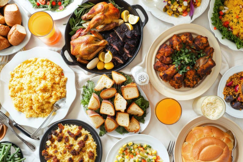 A Table Set for a Juneteenth Feast, Featuring Traditional African ...