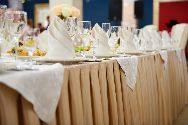 A Table Set in the Restaurant, Food and Drink Stock Photo - Image of ...