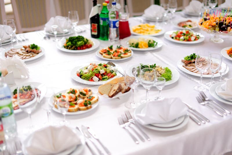 Table Set Service with Silverware and Glass Stock Photo - Image of ...