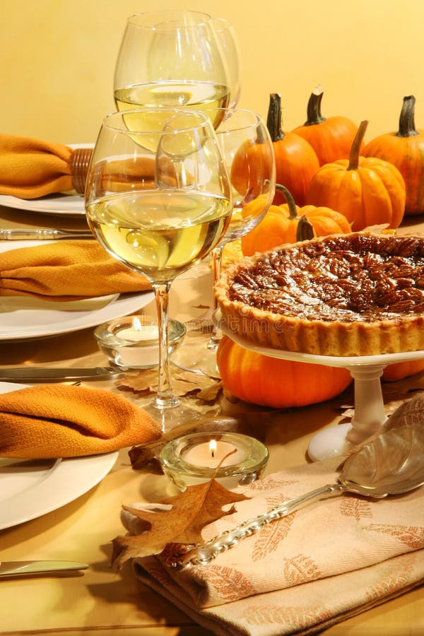 Table set for Thanksgiving stock image. Image of cutlery - 3388163
