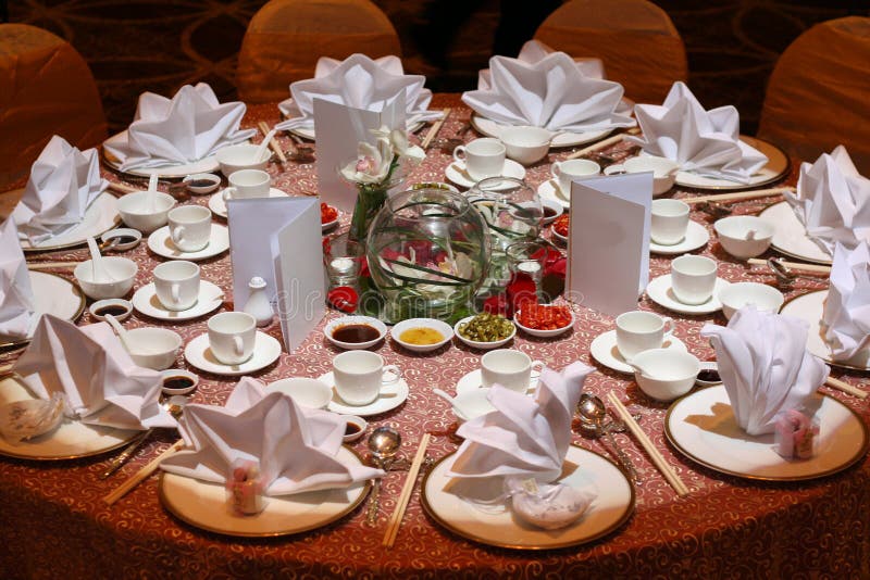 Table Set Up stock photo. Image of bridal, celebrations - 4144376