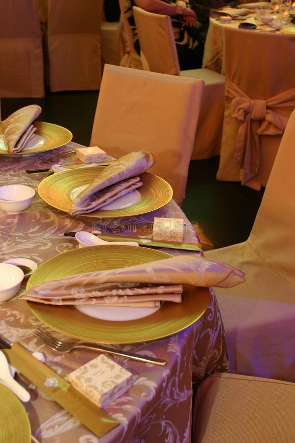 Table Set-up. stock image. Image of tables, wedding, bridal - 551787