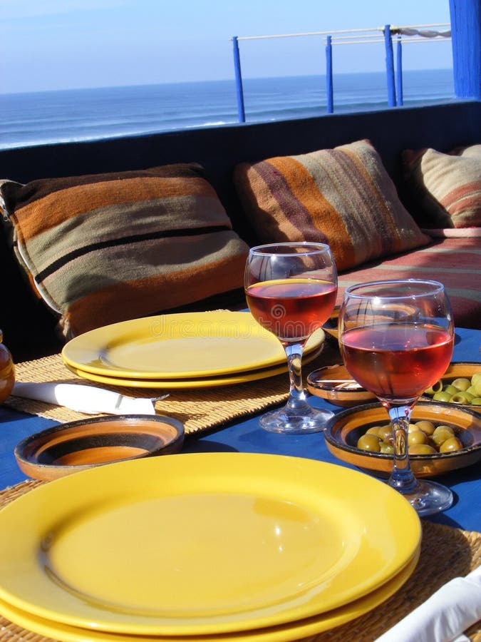 A table set up for lunch stock image. Image of break - 247785919