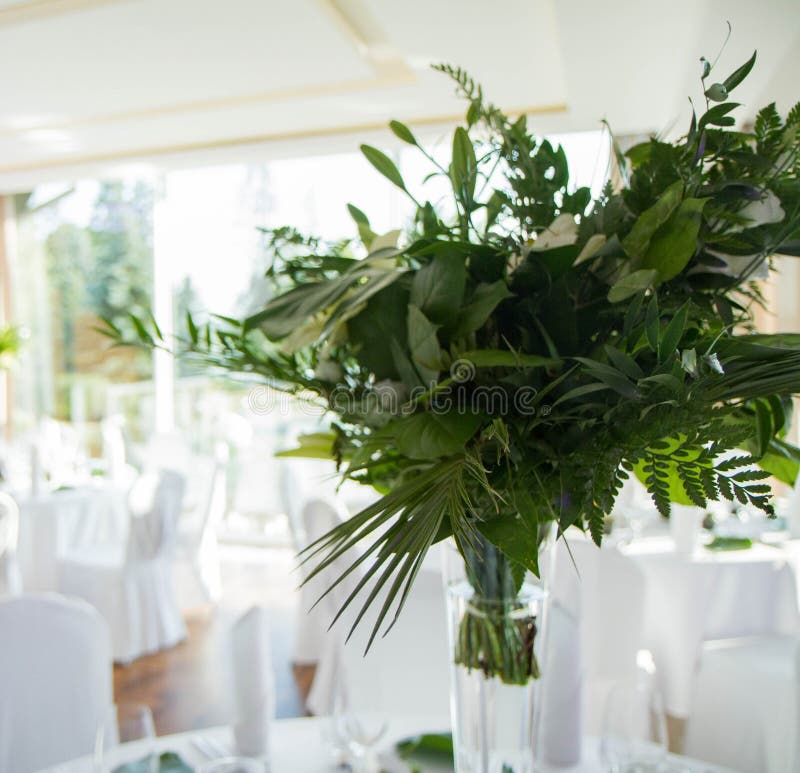 Table set up for a wedding stock photo. Image of centerpiece - 119176700
