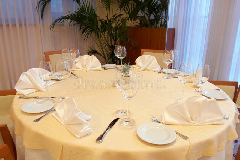 Table setting stock image. Image of napkin, setting, silver - 3464131