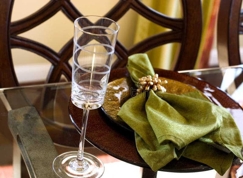 Lime Green Table Setting stock photo. Image of fancy, setting - 4011258