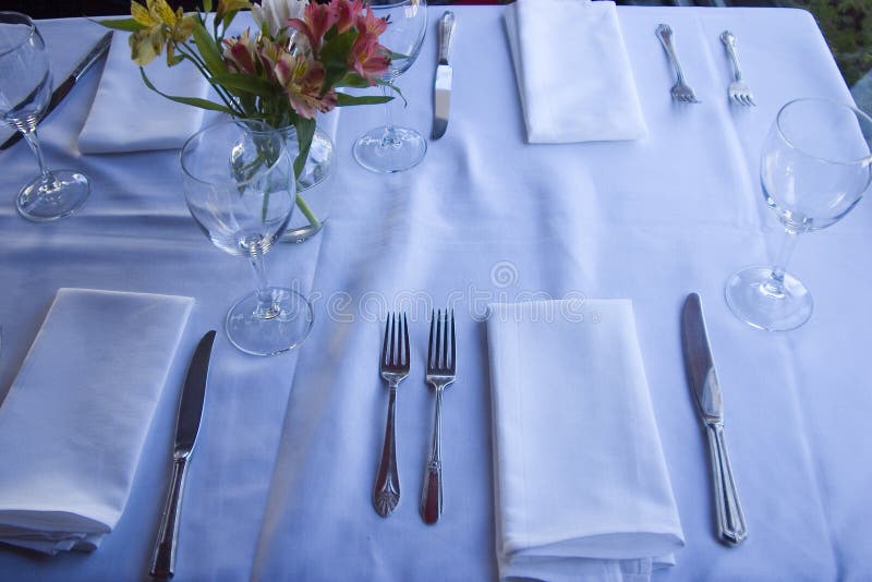 Table Setting 6 stock photo. Image of table, glass, fine - 469070