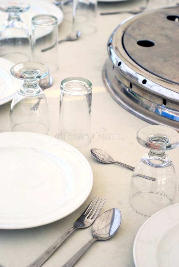 Table setting stock image. Image of restaurant, dinner - 6063353