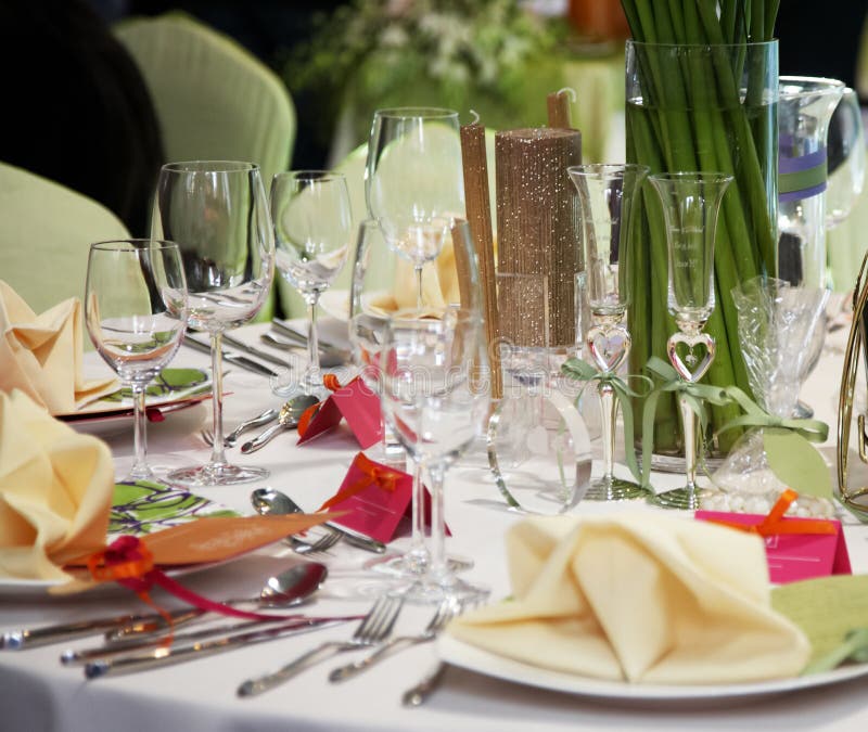 Table setting elegant stock image. Image of elegant, fancy - 5499873