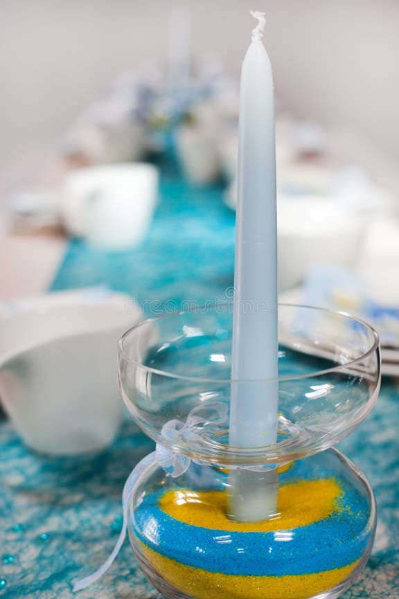 Table Setting for a Baptism, Birthday or Wedding Stock Image - Image of ...