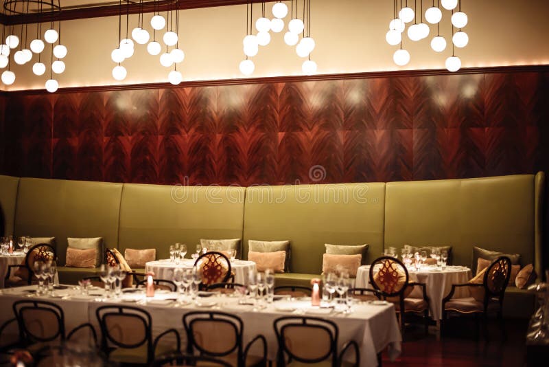 European Restaurant in Bright Colors - Stock Image Stock Image - Image ...