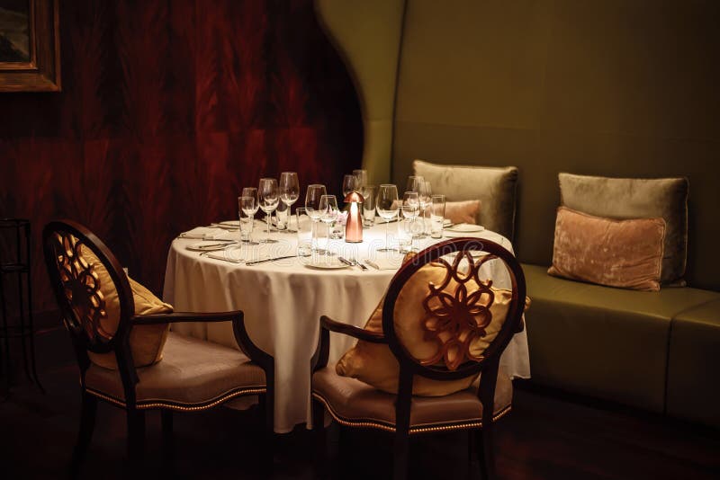 European Restaurant in Bright Colors - Stock Image Stock Image - Image ...