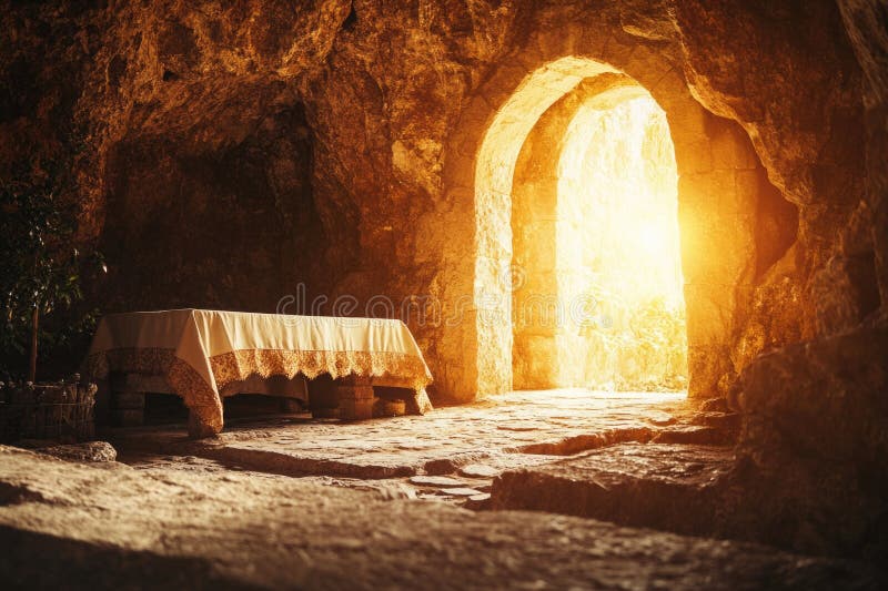 Table setting in cave stock photo. Image of tableware - 379158560