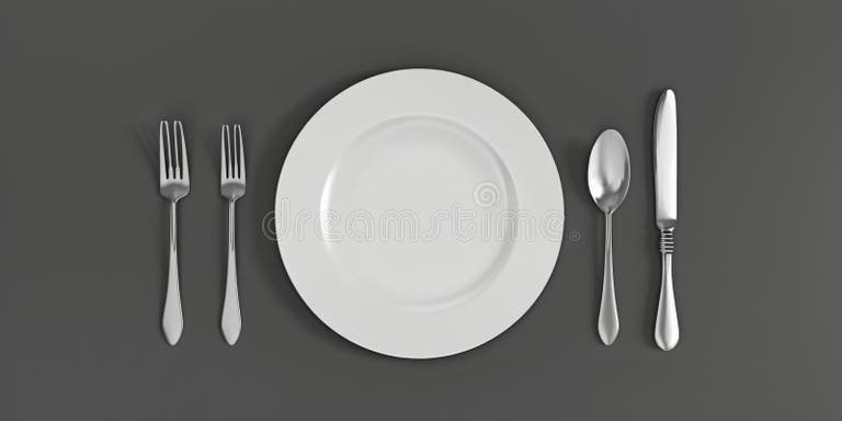 Table Setting with Essential Utensils for Dining. Ideal for Restaurant ...