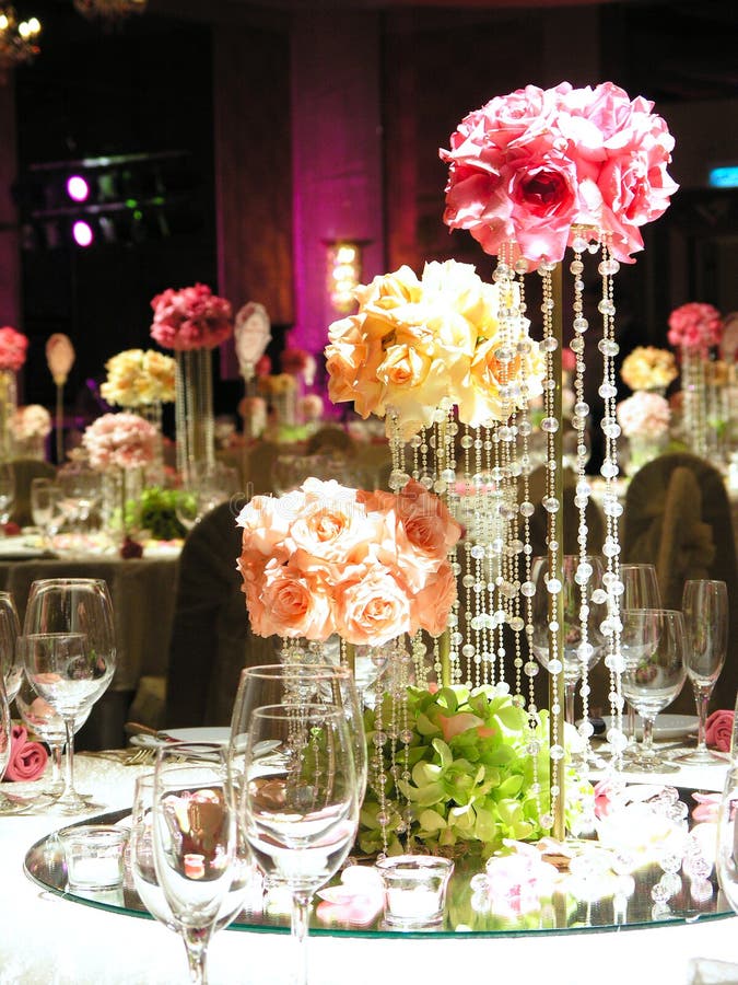 Table Setting Luxury Wedding Stock Photo - Image of design, religion ...