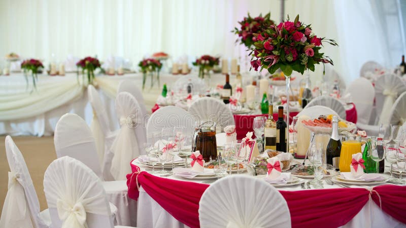 Table Setting for an Event Party or Wedding Reception Stock Image ...