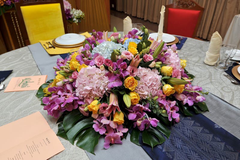 Table Setting - Flowers editorial photo. Image of malaysia - 169236316