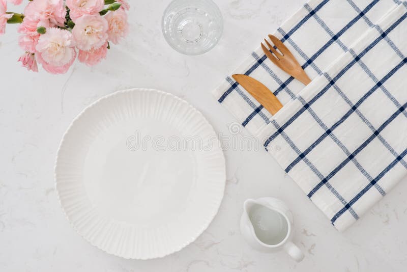 Table Setting of the Fork and Spoon. Stock Image - Image of view ...