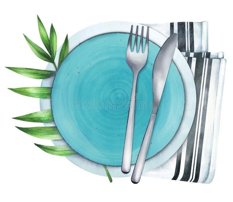 Watercolor Table Setting Stock Illustrations – 210 Watercolor Table ...