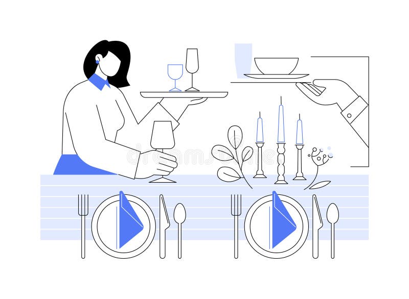 Table Setting Isolated Cartoon Vector Illustrations. Stock Vector ...